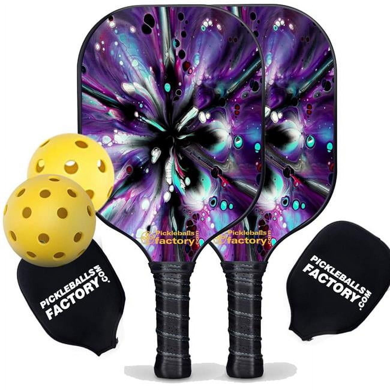 Pickleball Factory PB00033-3-G Pickleball Set - Flowers Bloom ...