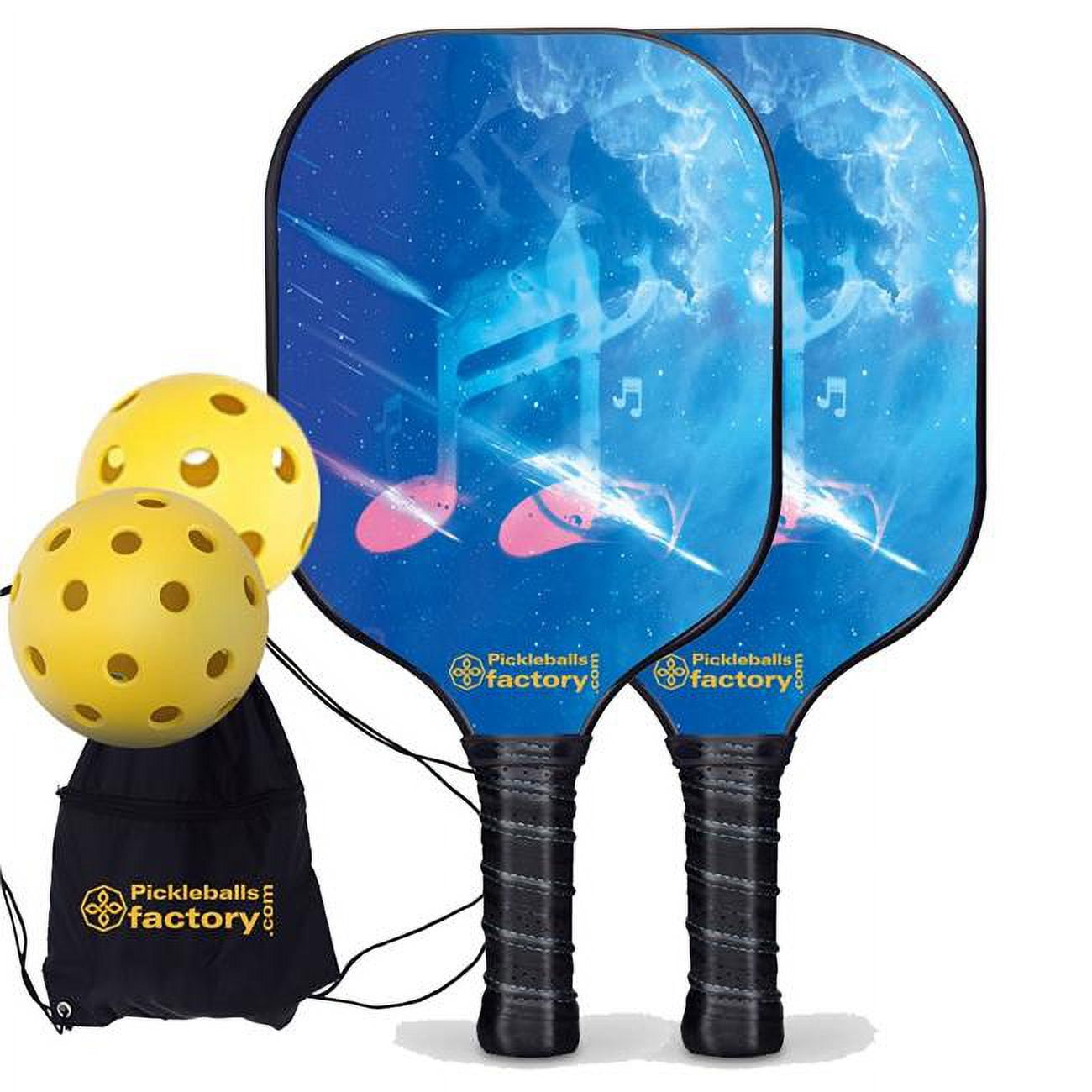 Pickleball Factory PB00051-4-G Pickleball Set - Musical Note Pickleball ...