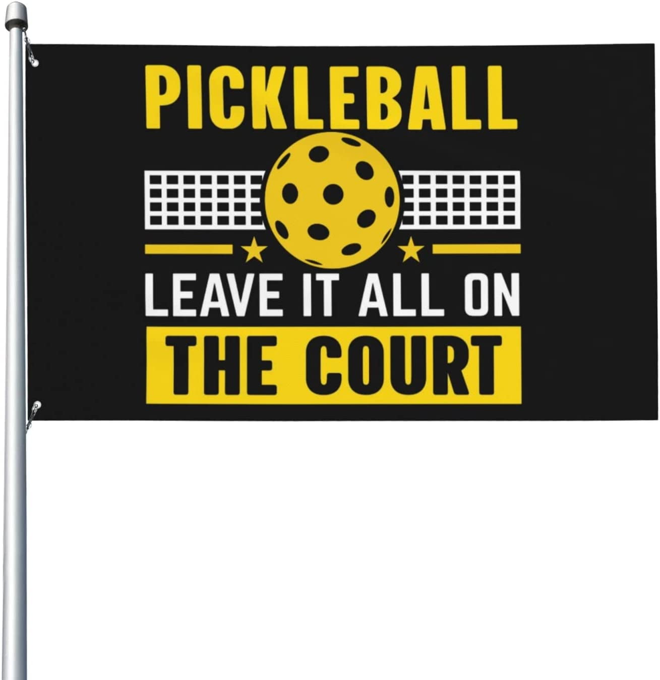 Pickleball Flag Pickleball Leave It All On The Court Flags Novelty Flag ...