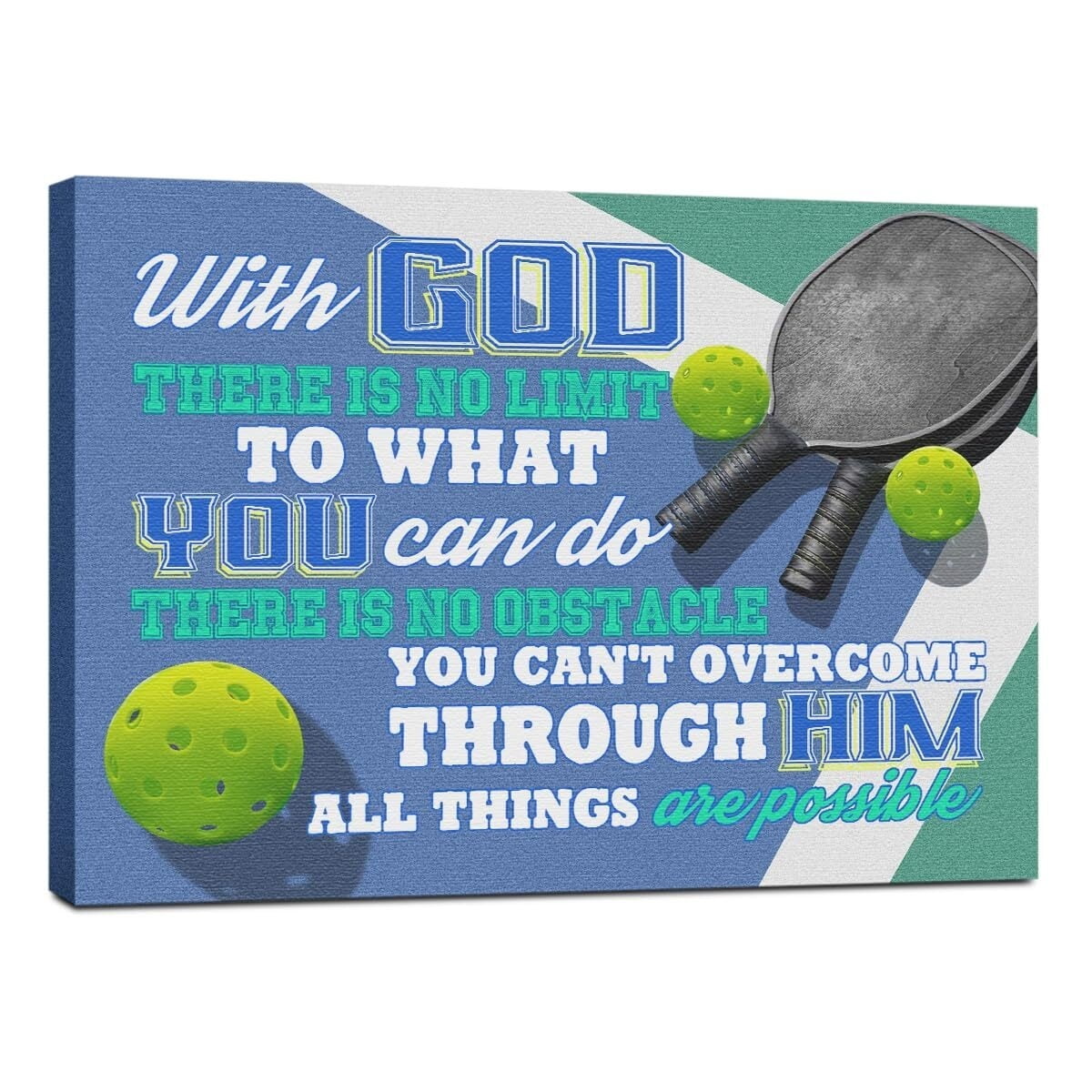 Pickleball Gifts Canvas poster Wall Art Inspirational Sports Wall Decor ...