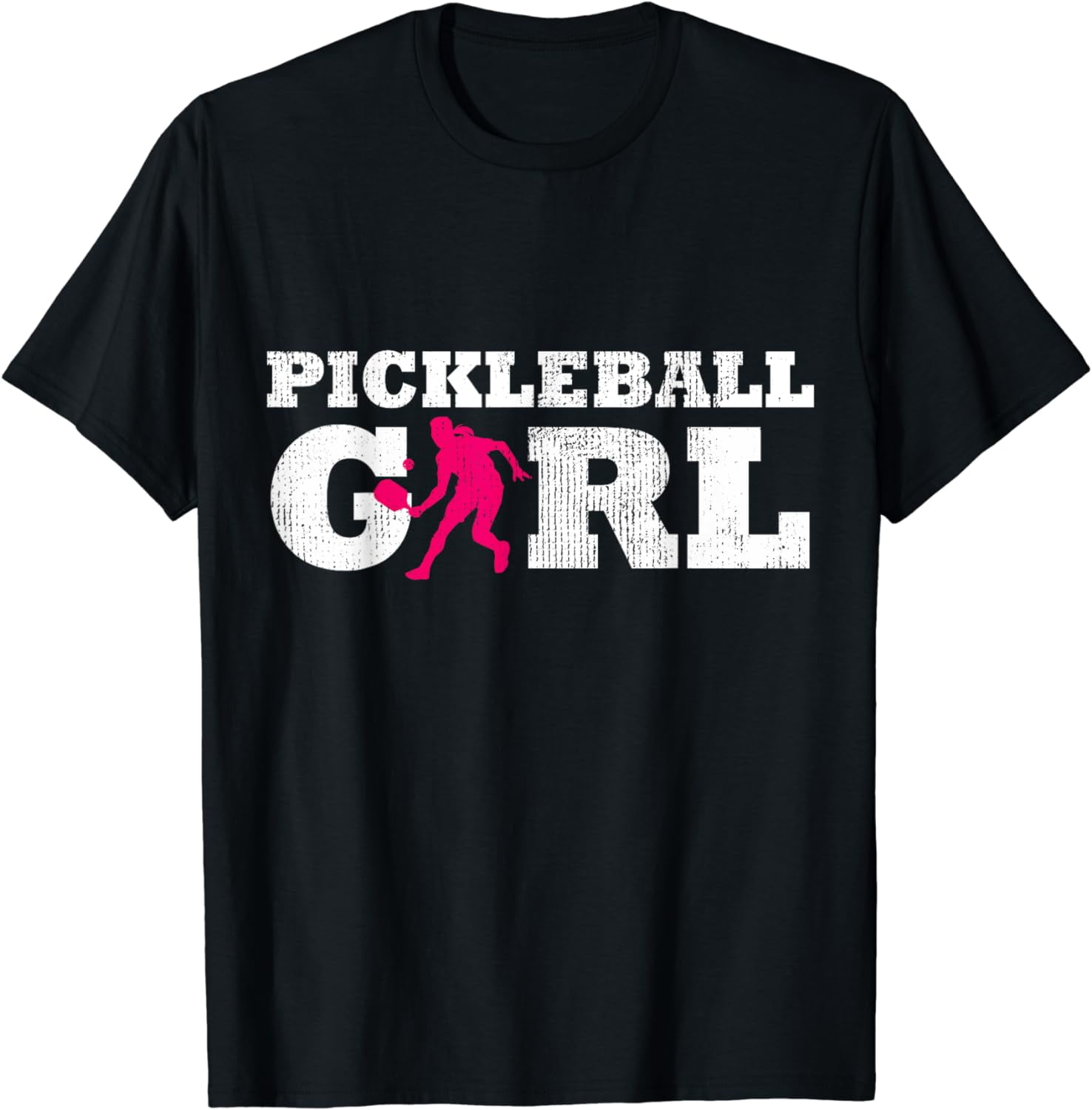 Pickleball Girl Player Silhouette Sport Gift T-Shirt - Walmart.com