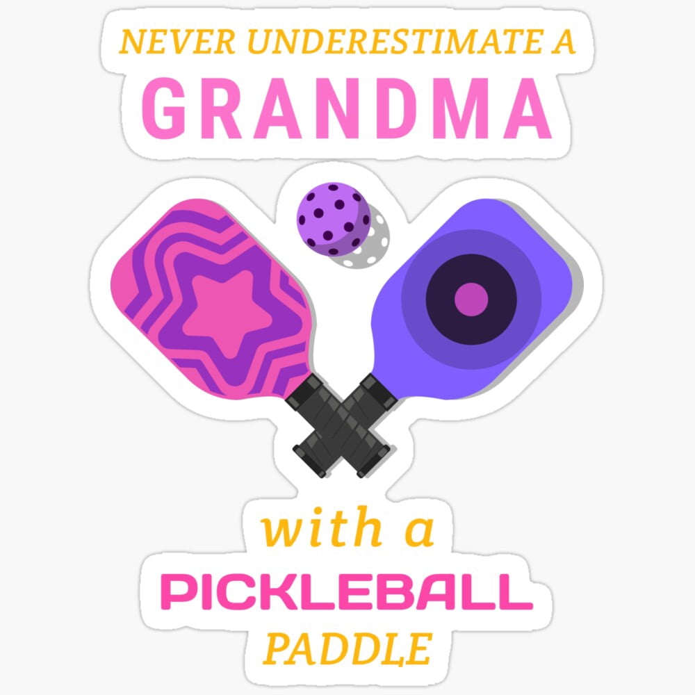 Pickleball Grandma Sticker Phone Decal Water Bottle Stickers Car Decals ...
