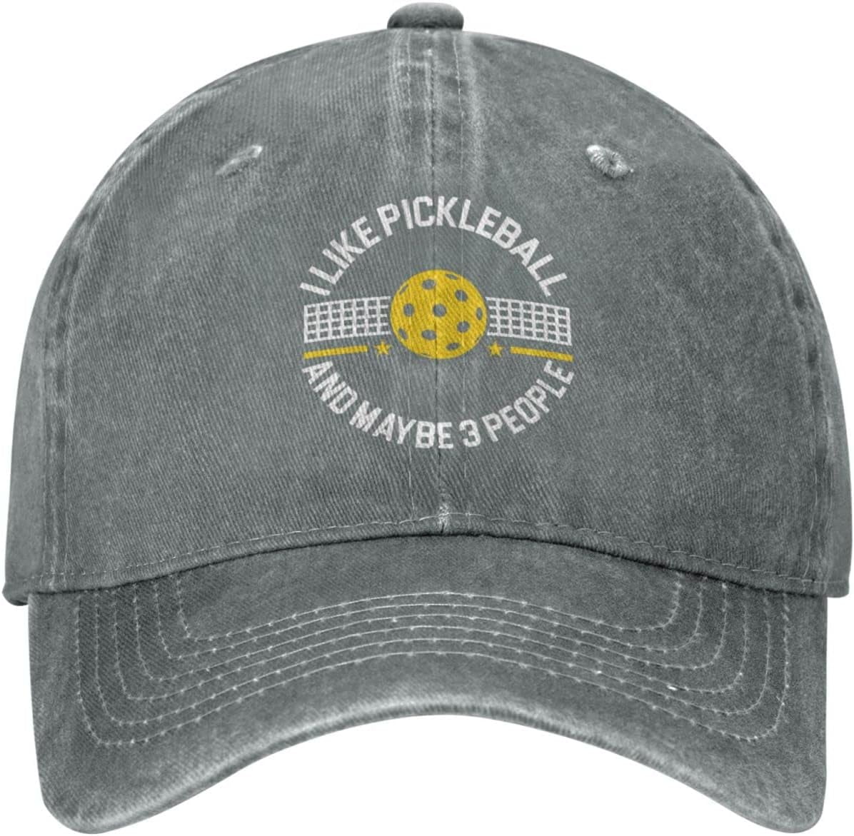 Pickleball Hat I Like Pickleball and Maybe 3 People Hat Men Baseball ...
