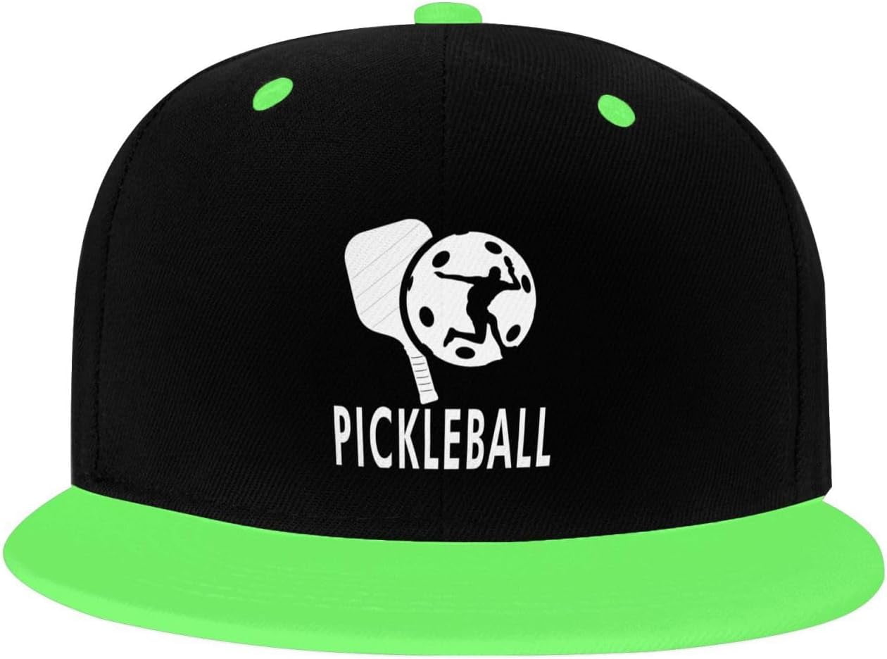 Pickleball Hip Hop Hat Two Tone Flat Bill 6 Panel Cap Unisex - Walmart.com