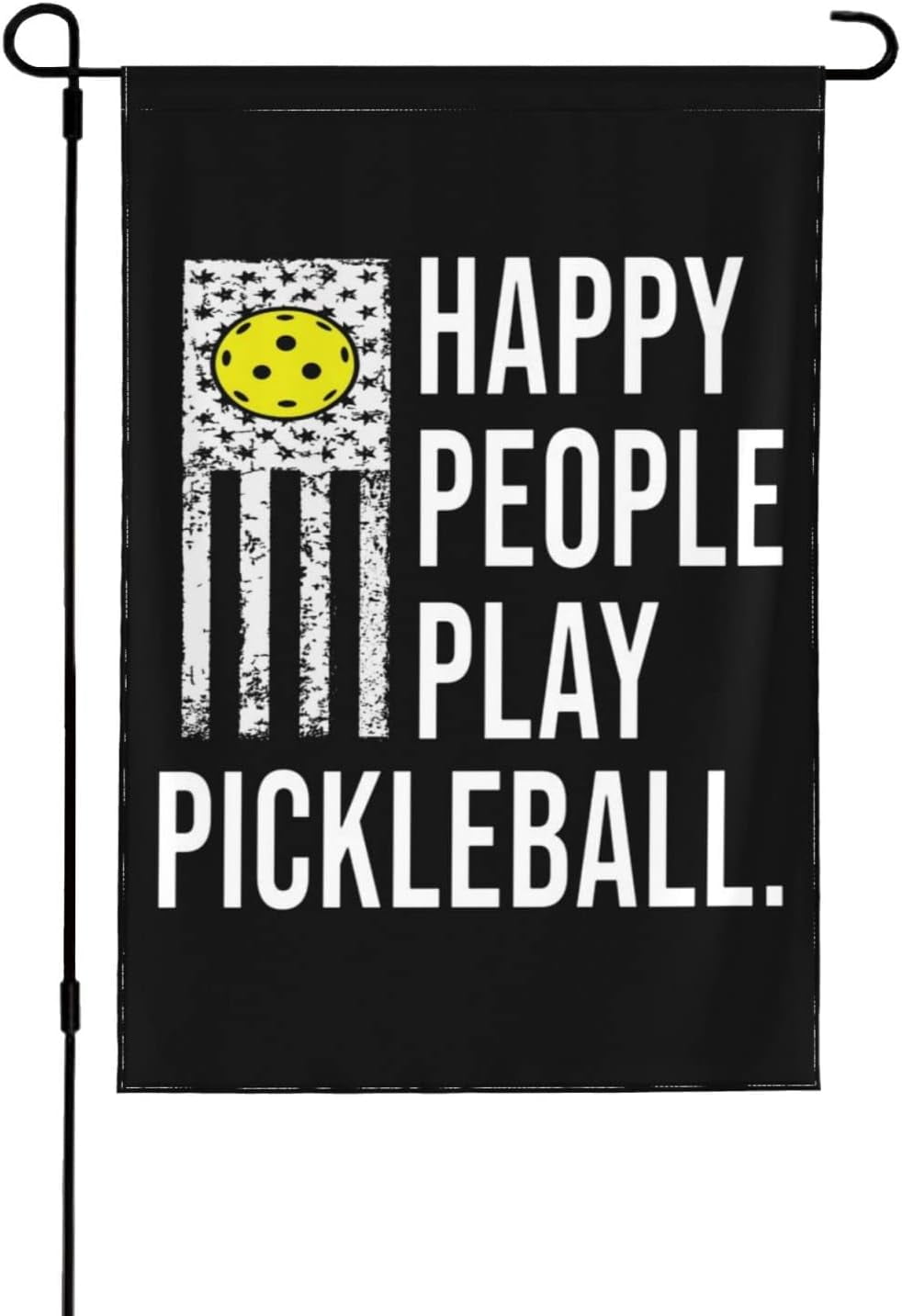Pickleball Lover Flags Happy People Play Pickleball Flag, Happy People ...
