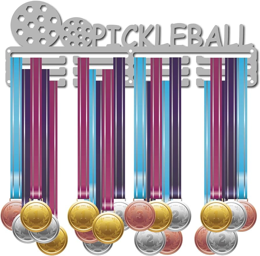 Pickleball Medal Holder Sport Display Hanger Rack Awards Metal Lanyard ...
