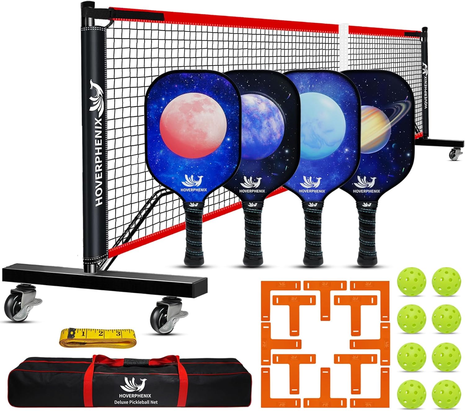 Pickleball Net for Driveway, Portable Pickleball Net System with ...