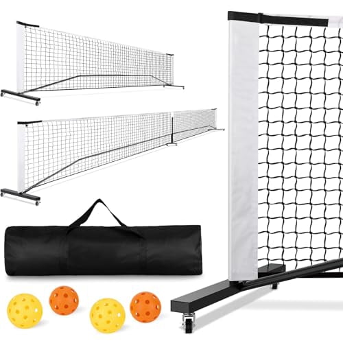 Pickleball Net Portable Outdoor with Wheels, Pickle Ball Net Set with ...