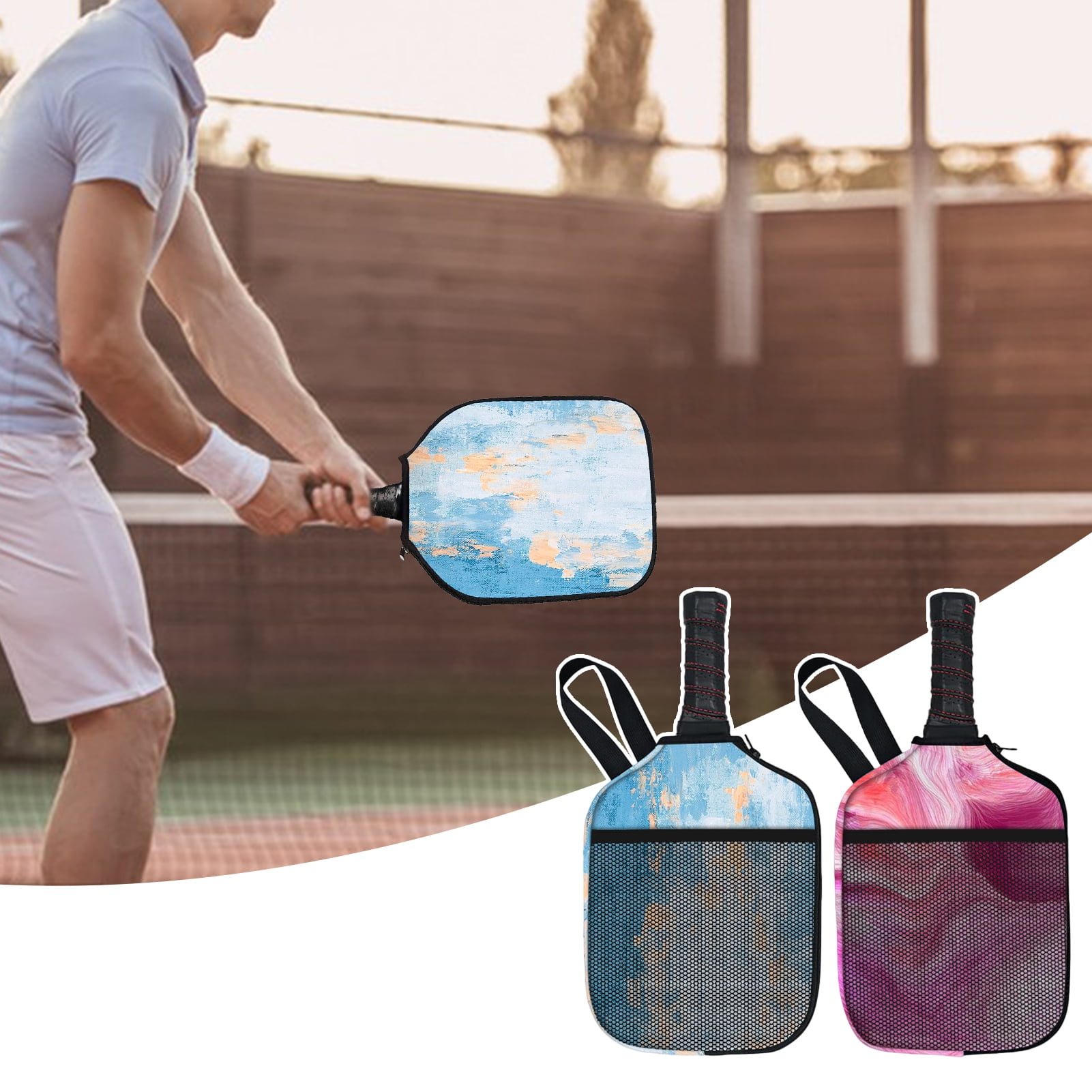 Pickleball Paddle Bag with Lanyard, Women Sports Pickleball Bag ...