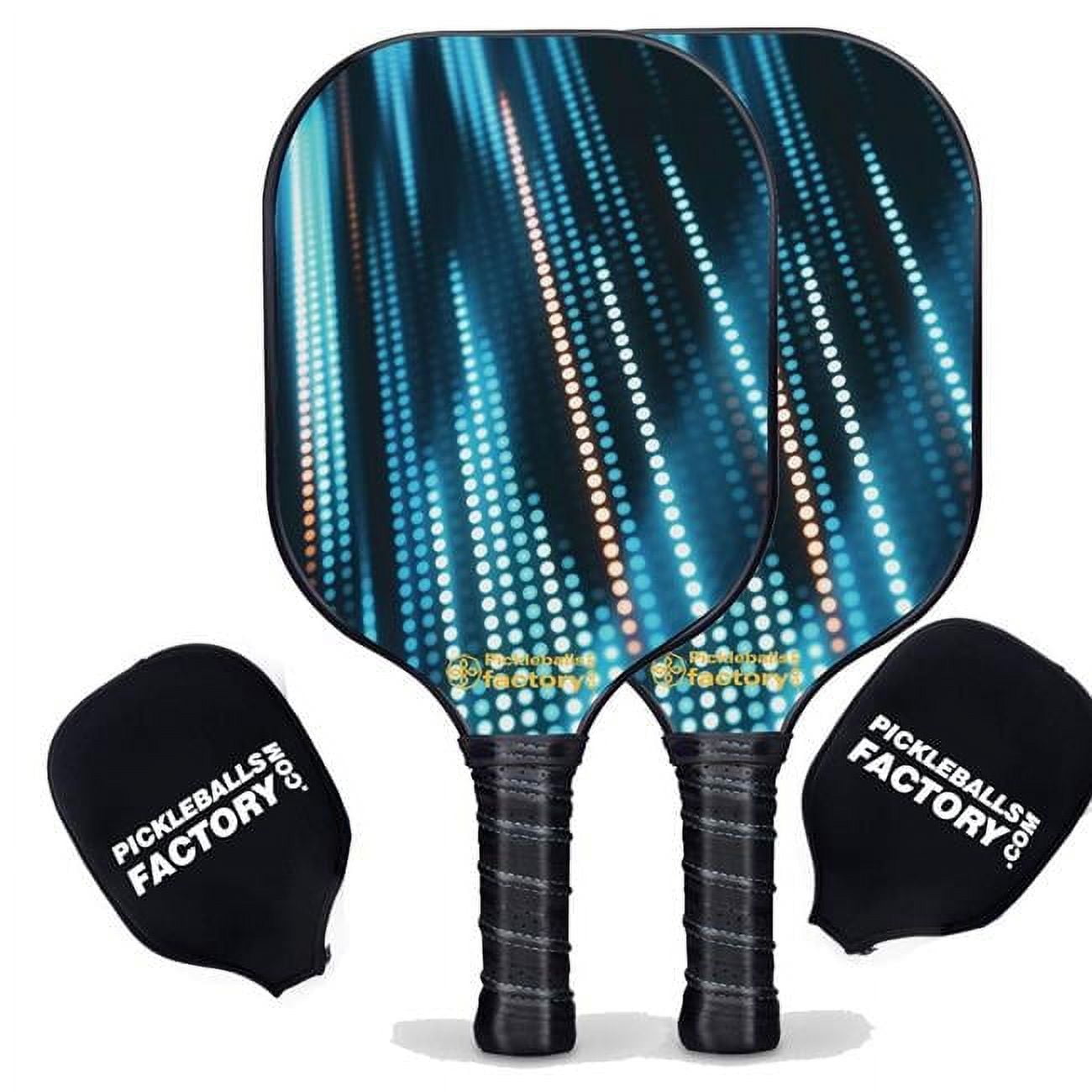 Pickleball Paddle Set - Neon Light Pro Pickleball Paddle, Pickle Ball Starter Kit, Glassfiber ...