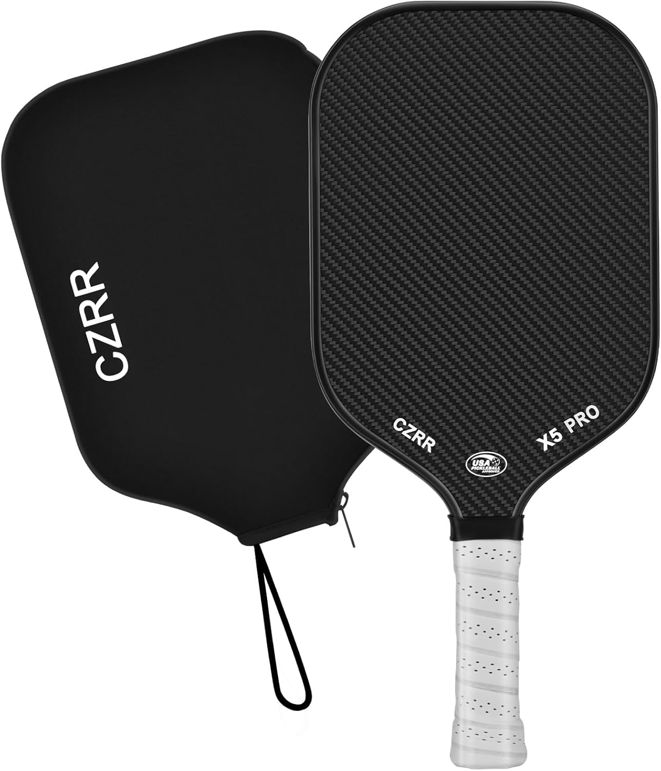 Pickleball Paddle, USA Pickleball Approved, 3K Raw Carbon Fiber Surface ...