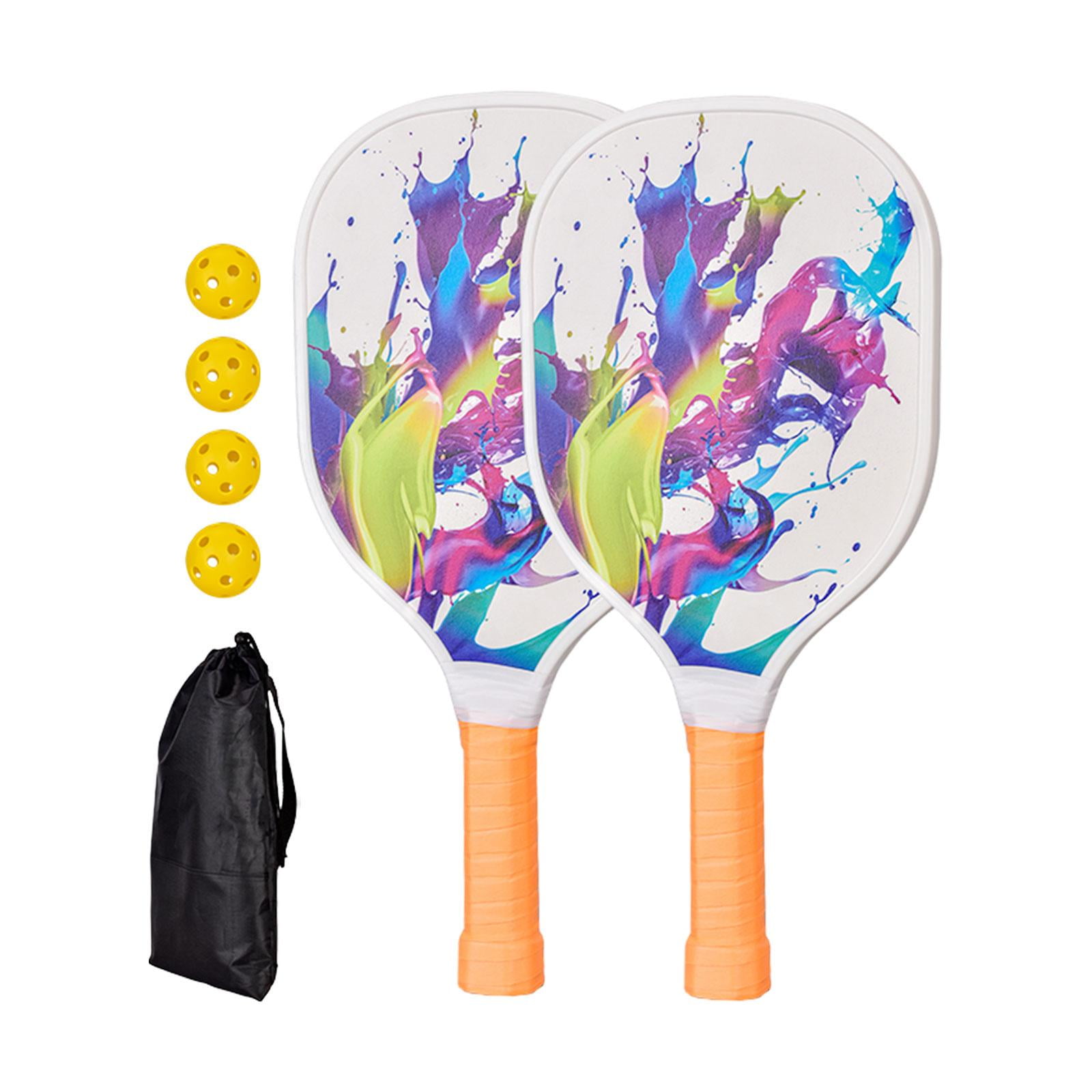 Pickleball Paddles 4 Balls Lightweight Pickleball Rackets for Men Women ...