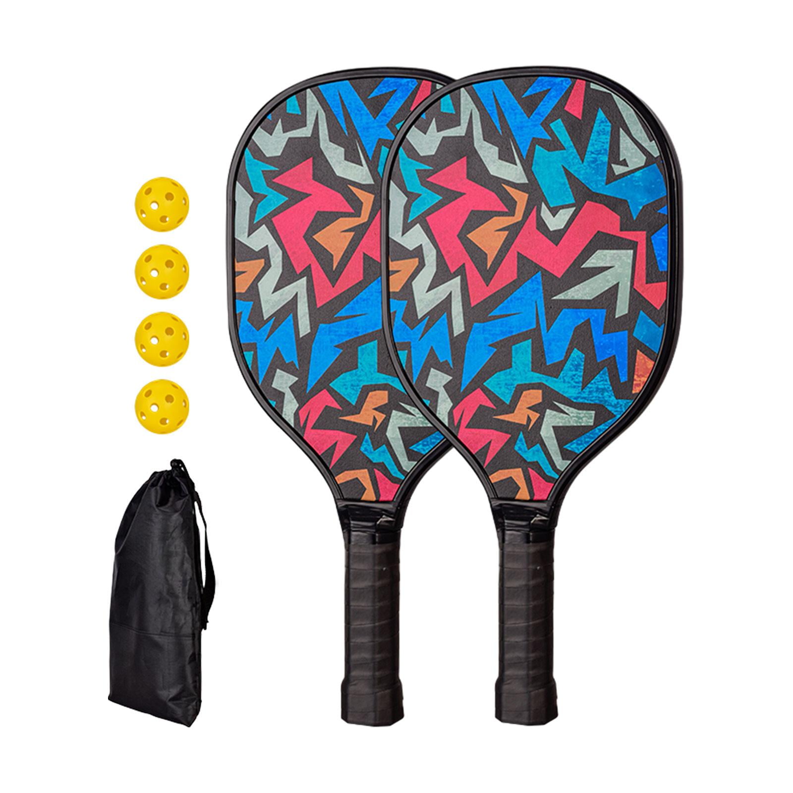 Pickleball Paddles 4 Balls Lightweight Pickleball Rackets for Men Women ...