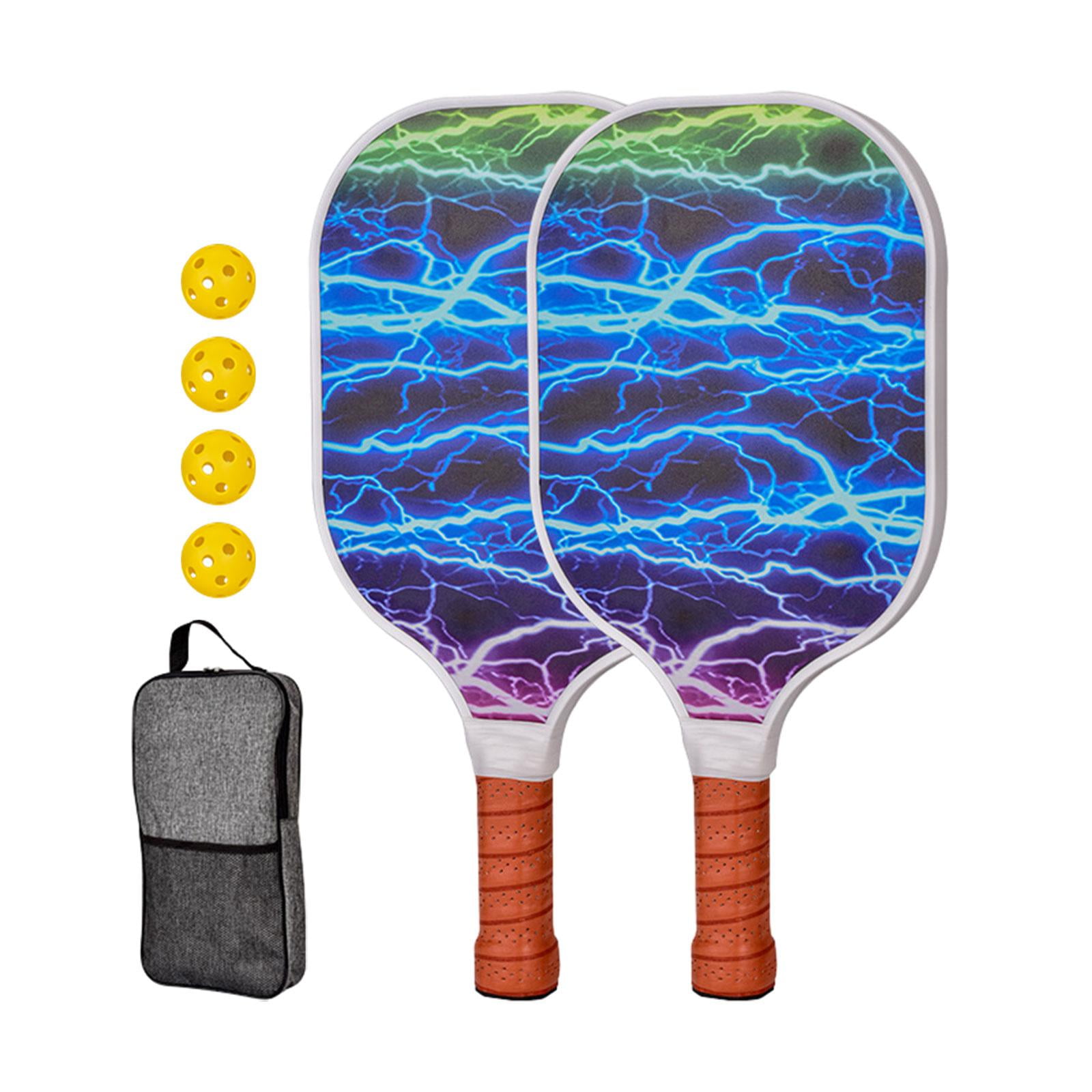 Pickleball Paddles 4 Balls Lightweight Pickleball Rackets for Men Women ...