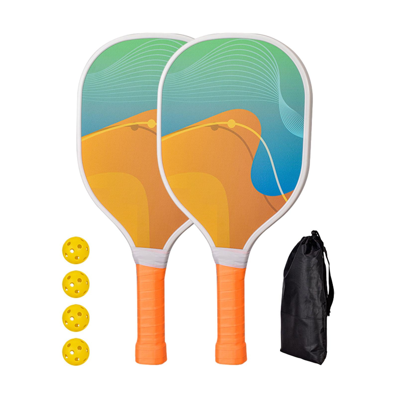 Pickleball Paddles Pickleball Racquets Includes 2 Rackets 4 Pickleballs ...