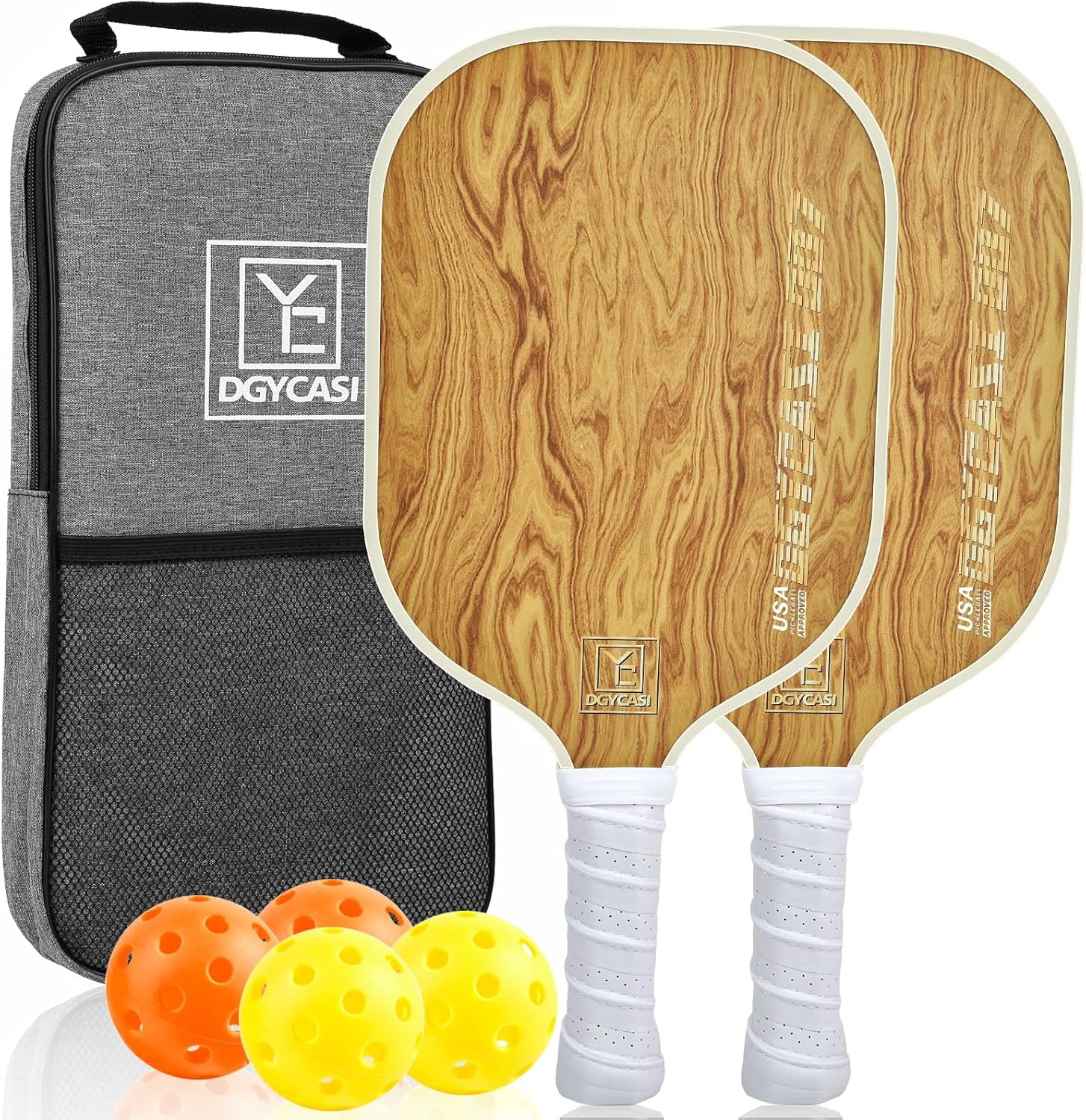 Pickleball Paddles Set of 2, 2025 USAPA Approved Pickleball Set ...