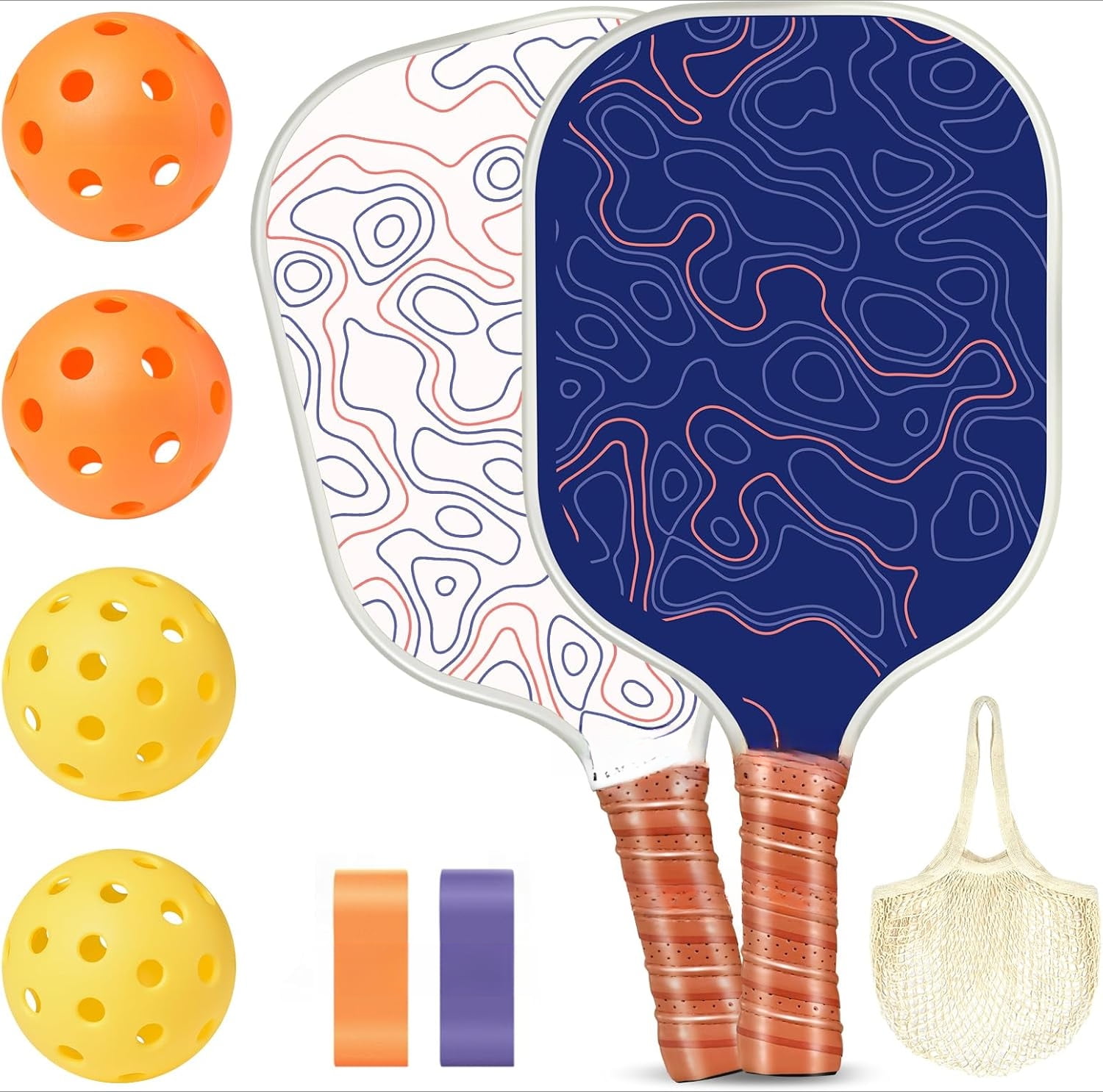 Pickleball Paddles Set of 2/4, USAPA Approved Lightweight Pickleball ...