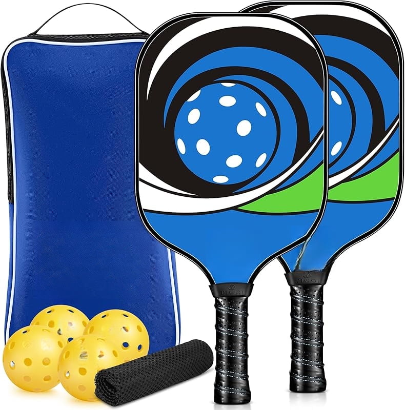 Pickleball Paddles Set of 2, USAPA Approved Fiberglass Pickle Ball ...