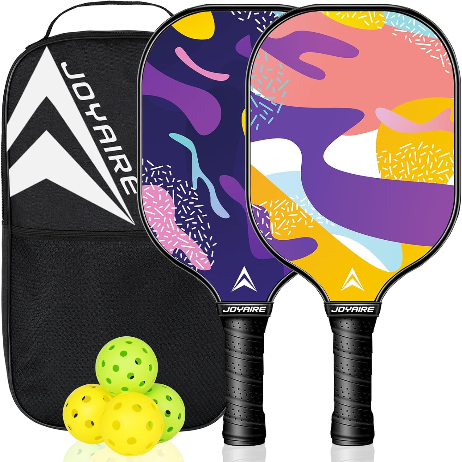 Pickleball Paddles Set of 2, USAPA Approved Multilayer Carbon Fiber ...