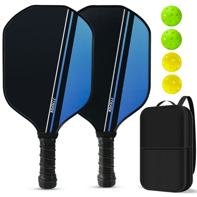 KOFULL Carbon Fiber Pickleball Paddles Set, Lightweight, Indoor ...