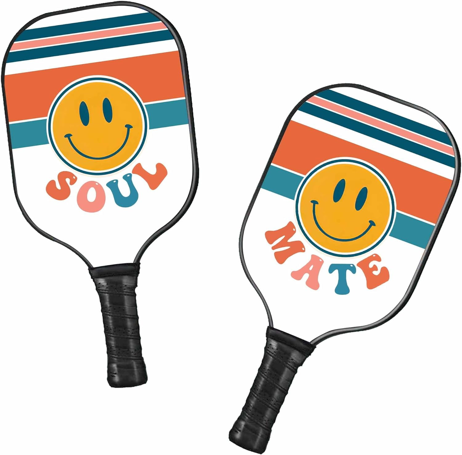 Pickleball Paddles Set of 2, Fiberglass Surface Pickleball Set ...