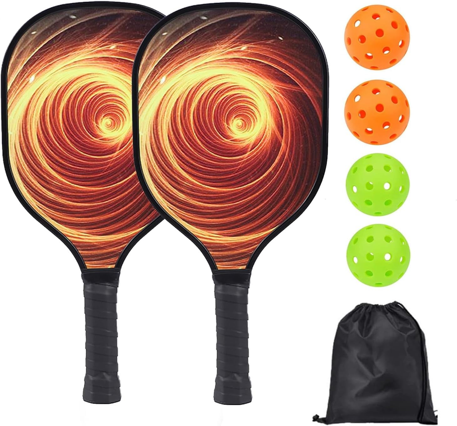 Pickleball Paddles Set of 2, Lightweight Pickleball Rackets Set, 4 ...