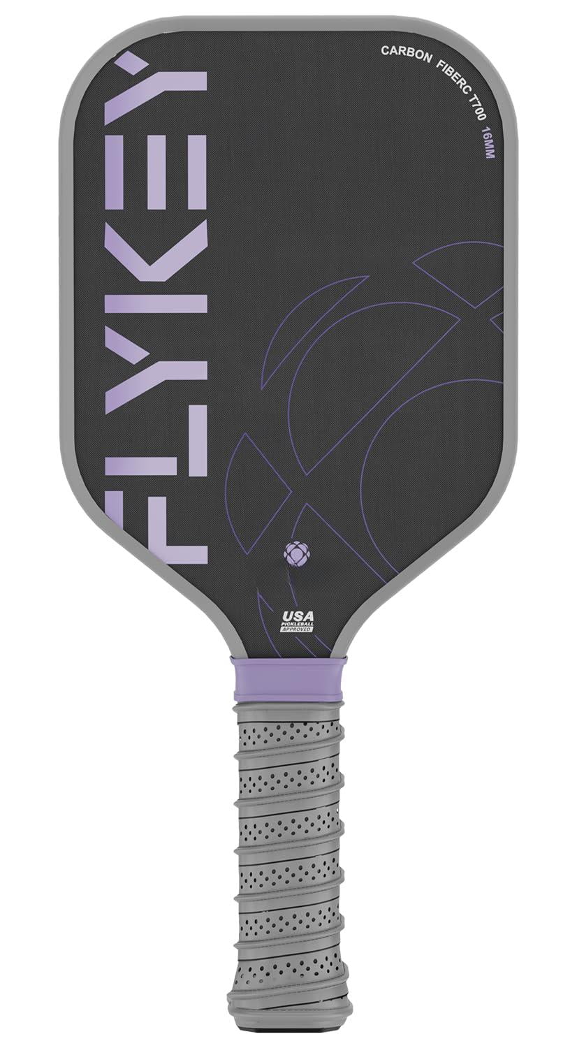 Pickleball Paddles T700 Carbon Fiber Paddle With A 16mm Shark Power ...