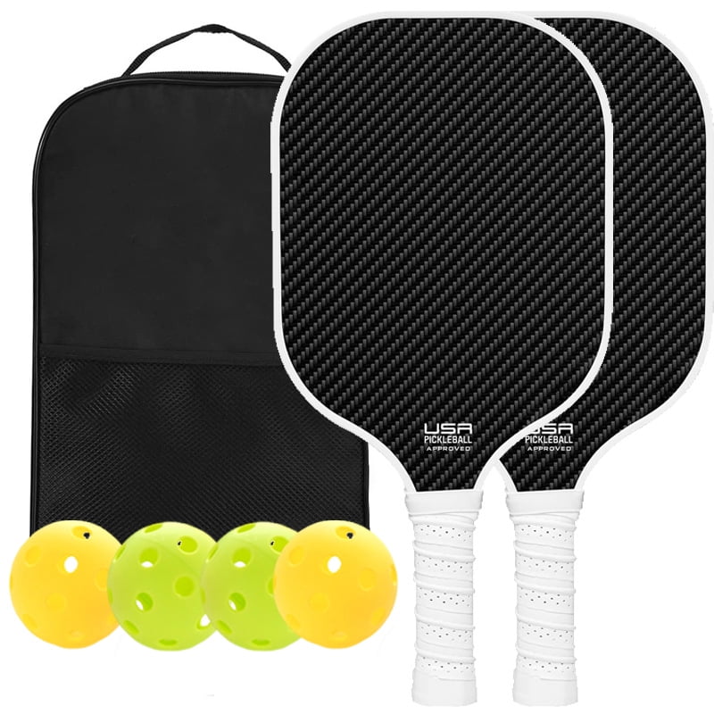 Pickleball Paddles, USAPA Approved Fiberglass Surface Pickleball Set ...