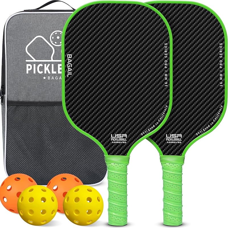 Pickleball Paddles, USAPA Approved Fiberglass Surface Pickleball Set ...