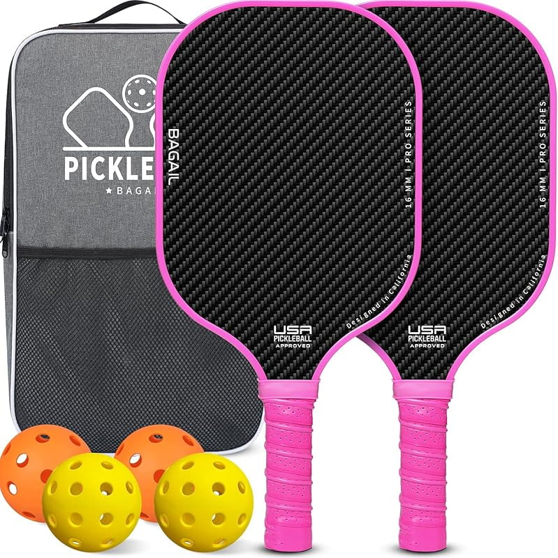 Pickleball Paddles, USAPA Approved Fiberglass Surface Pickleball Set ...