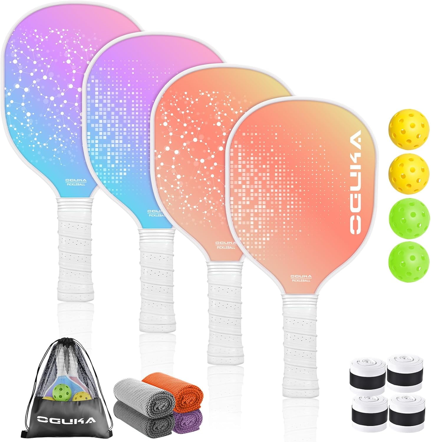 Pickleball Paddles, USAPA Approved Lightweight Pickleball Paddles Set ...