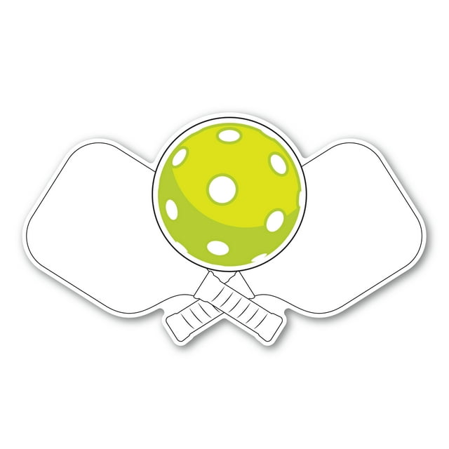 Pickleball Paddles and Ball Sticker - Walmart.com