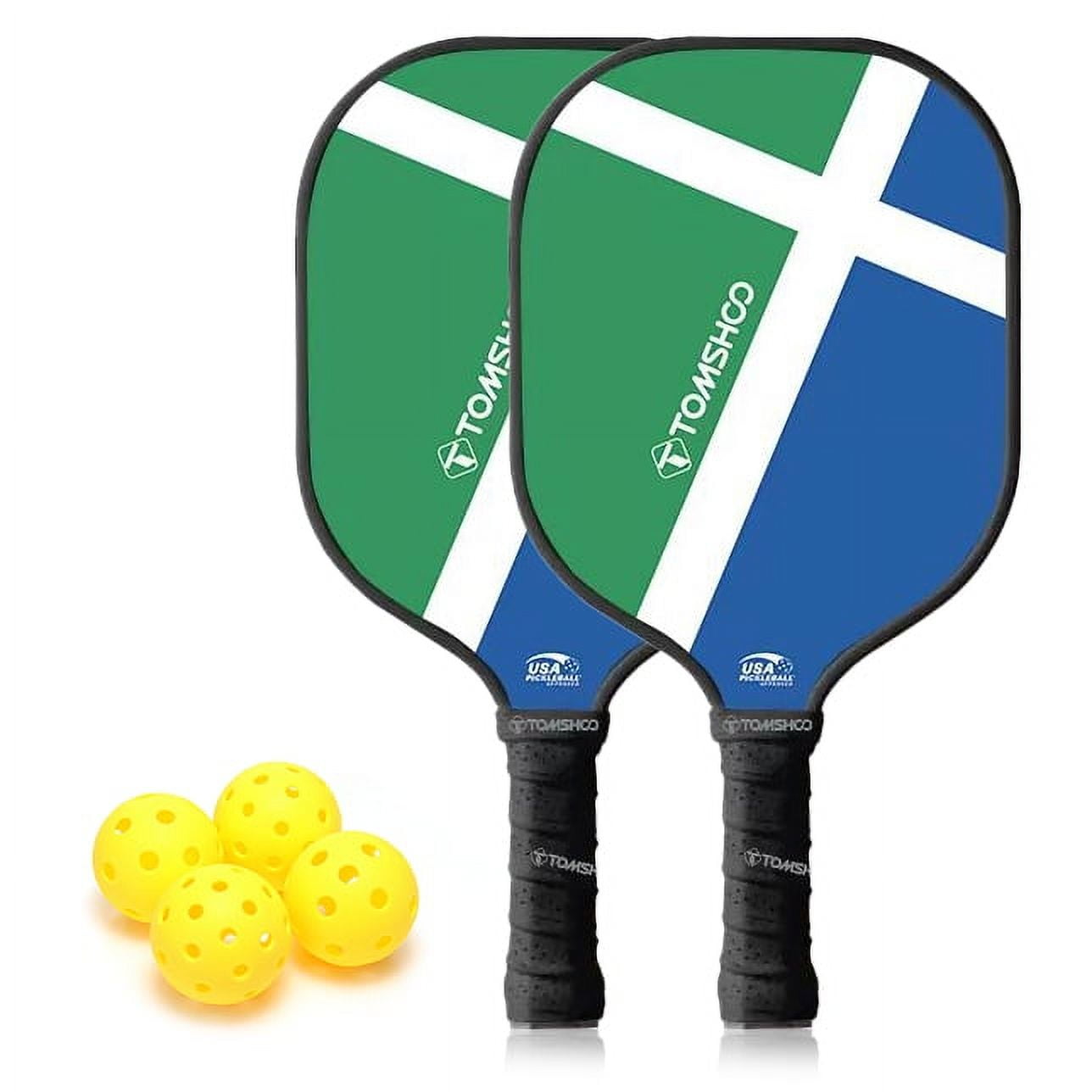 Pickleball Rackets,Set With 4 Of 2 Usapa 4 Pickleballs 1 Paddles Set Of ...