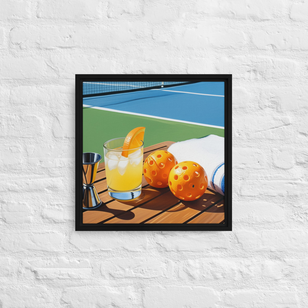 Pickleball Screwdriver (Vodka & Orange Juice) Hand Painted Print ...