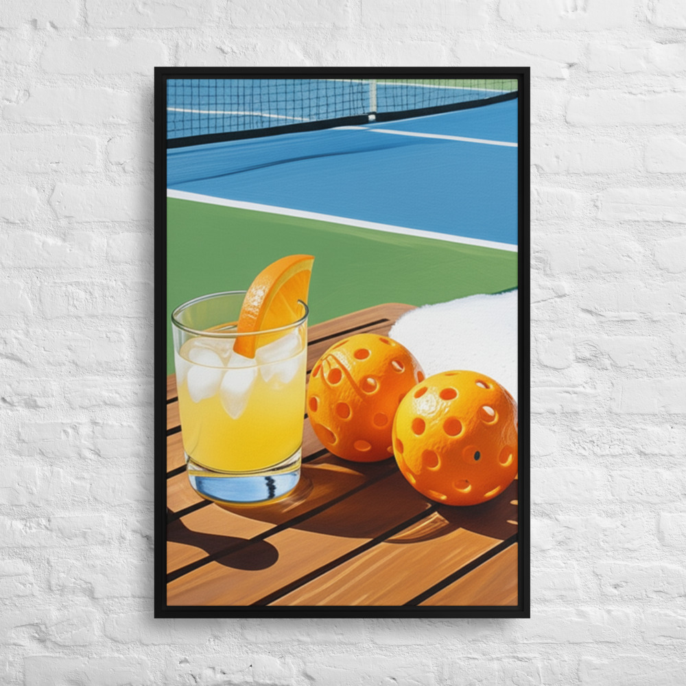 Pickleball Screwdriver (Vodka & Orange Juice) Hand Painted Print ...