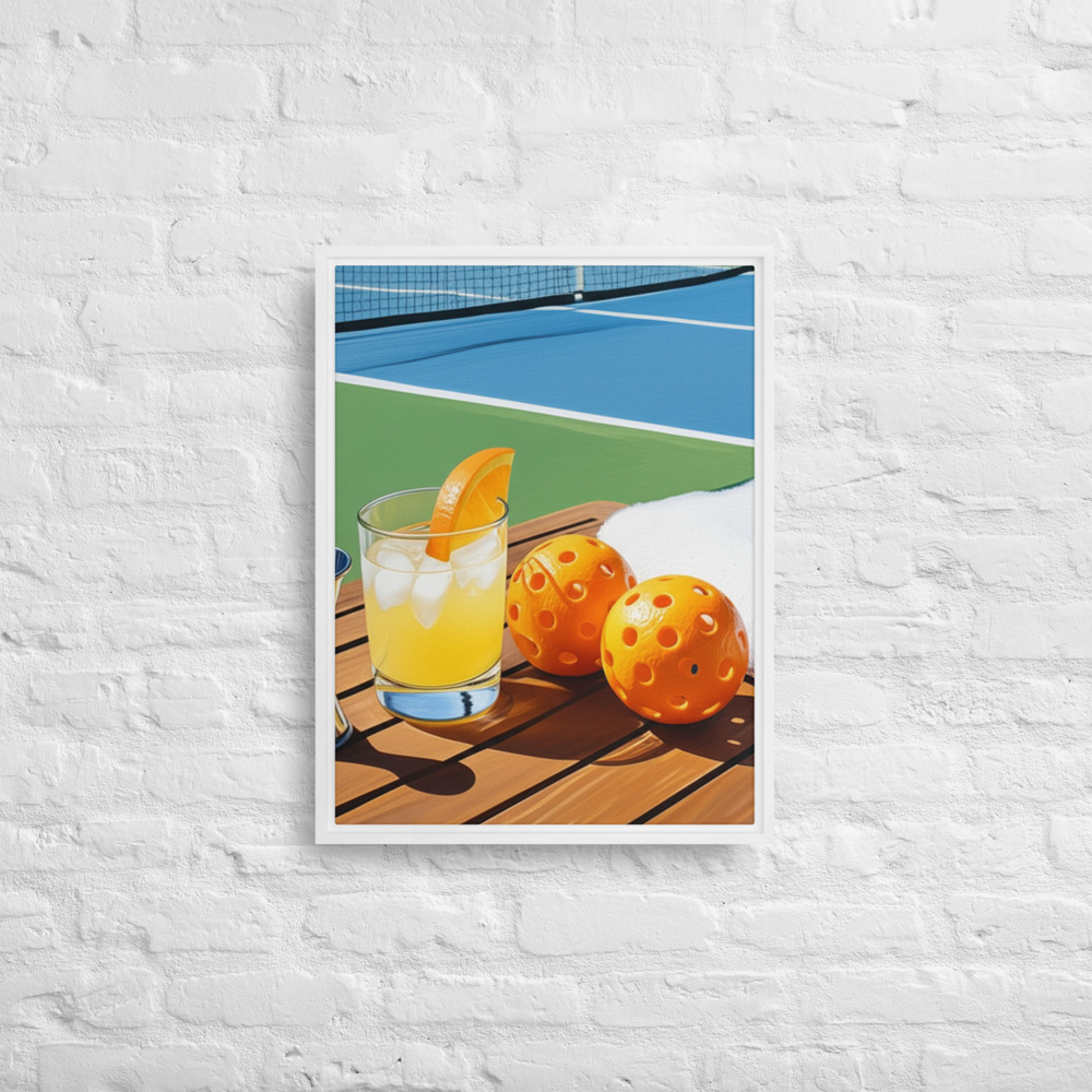 Pickleball Screwdriver (Vodka & Orange Juice) Hand Painted Print ...