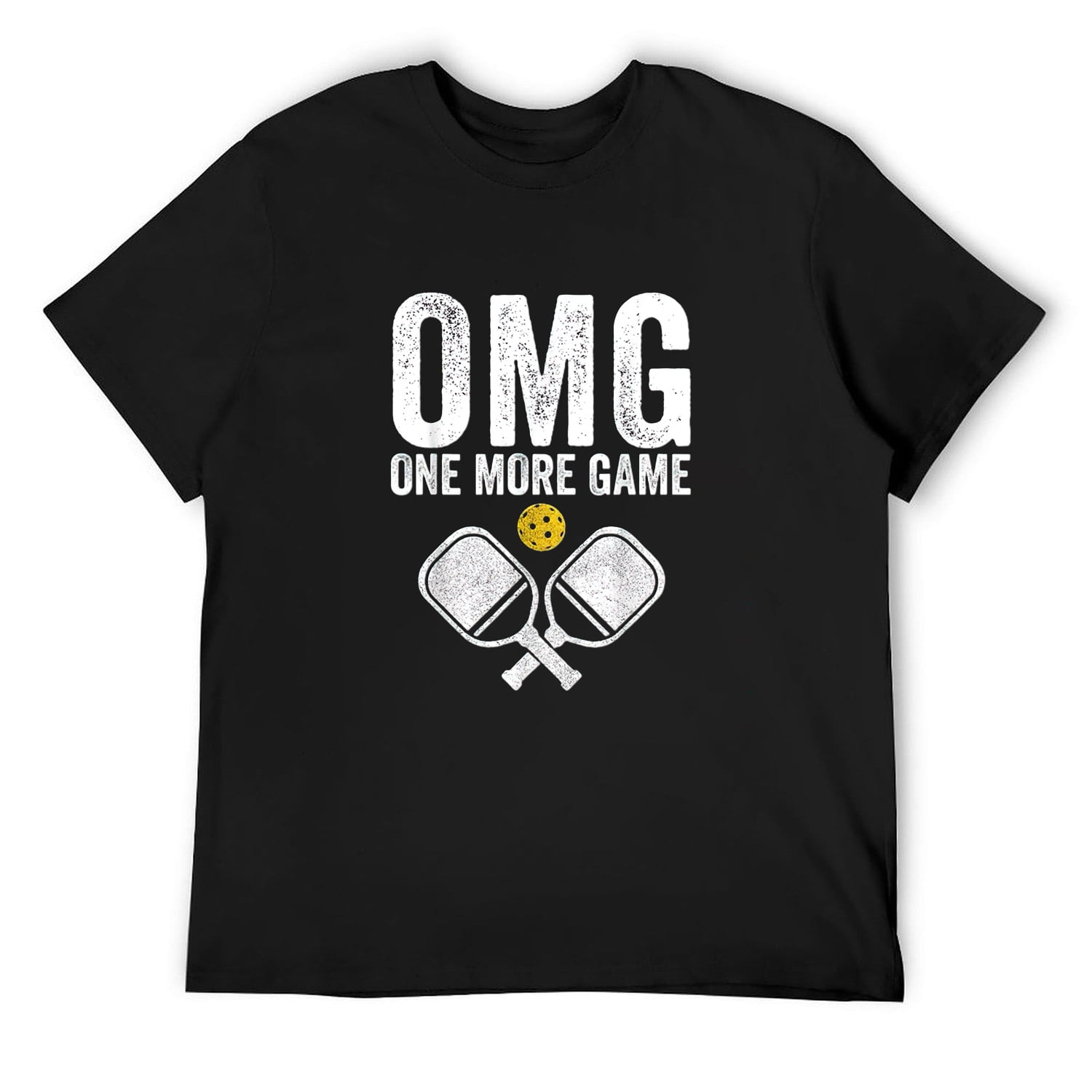 Pickleball Shirts For Picklers Men Men, Omg One More Game T-Shirt Black ...