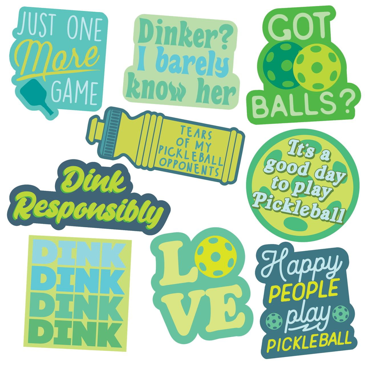 Pickleball Sticker Extra Large Stickers for Adults Funny Adhesives with ...