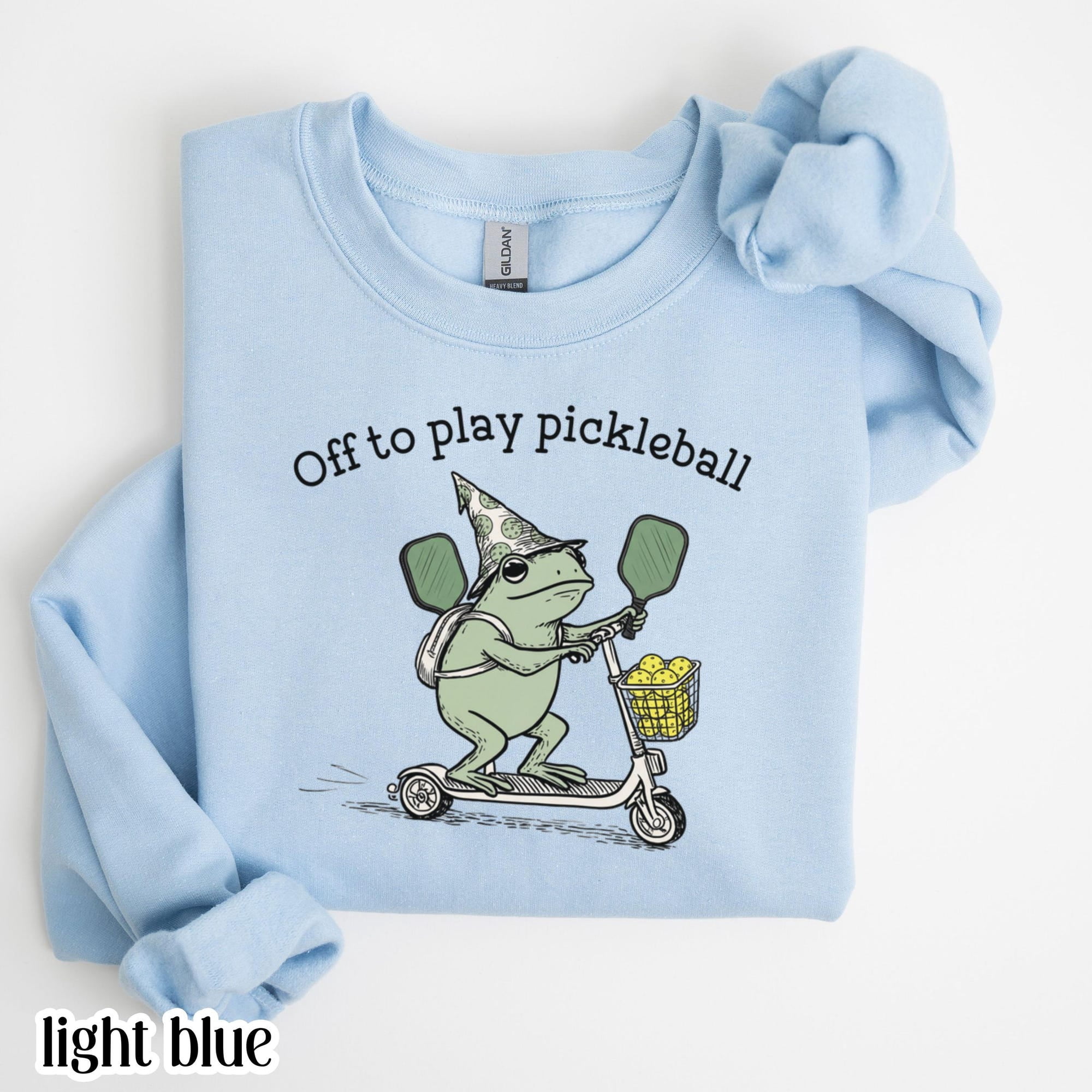 Pickleball TShirt Off To Play Pickleball Frog TShirt Funny Dink Toad ...