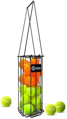 Pickleball&Tennis Ball Hoppers, Tennis Ball Hopper basket for Picking ...