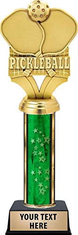Pickleball Trophies, Customized Pickleball Personalized Green Trophy ...