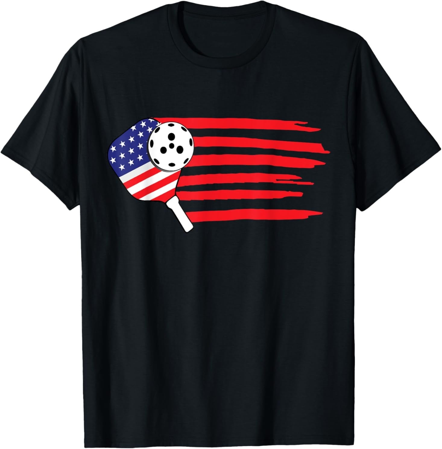 Pickleball US Flag American Patriotic Pickleball 4th of july T-Shirt ...