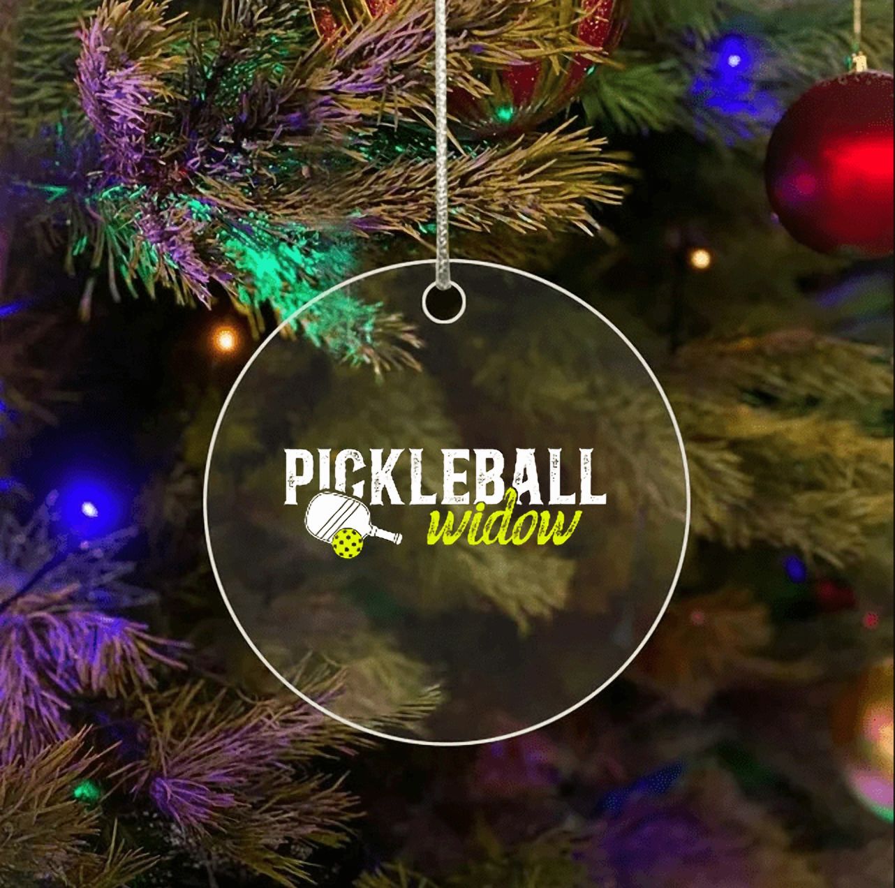 Pickleball Widow Pickleball Wife of A Pickleball Player Ornament, Home ...