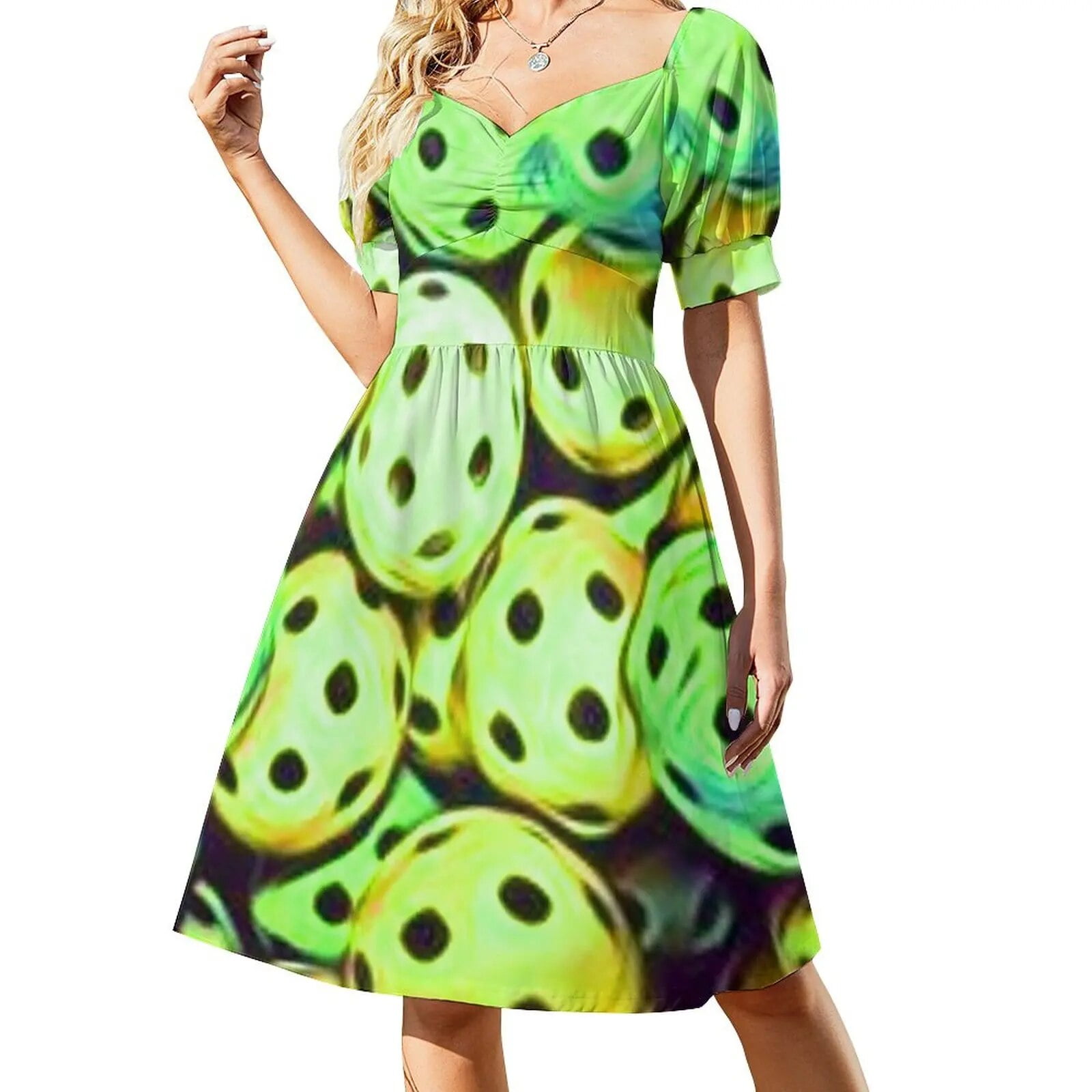 Pickleball Yellow Balls Sport Fun Dress ceremony dresses sexy short ...