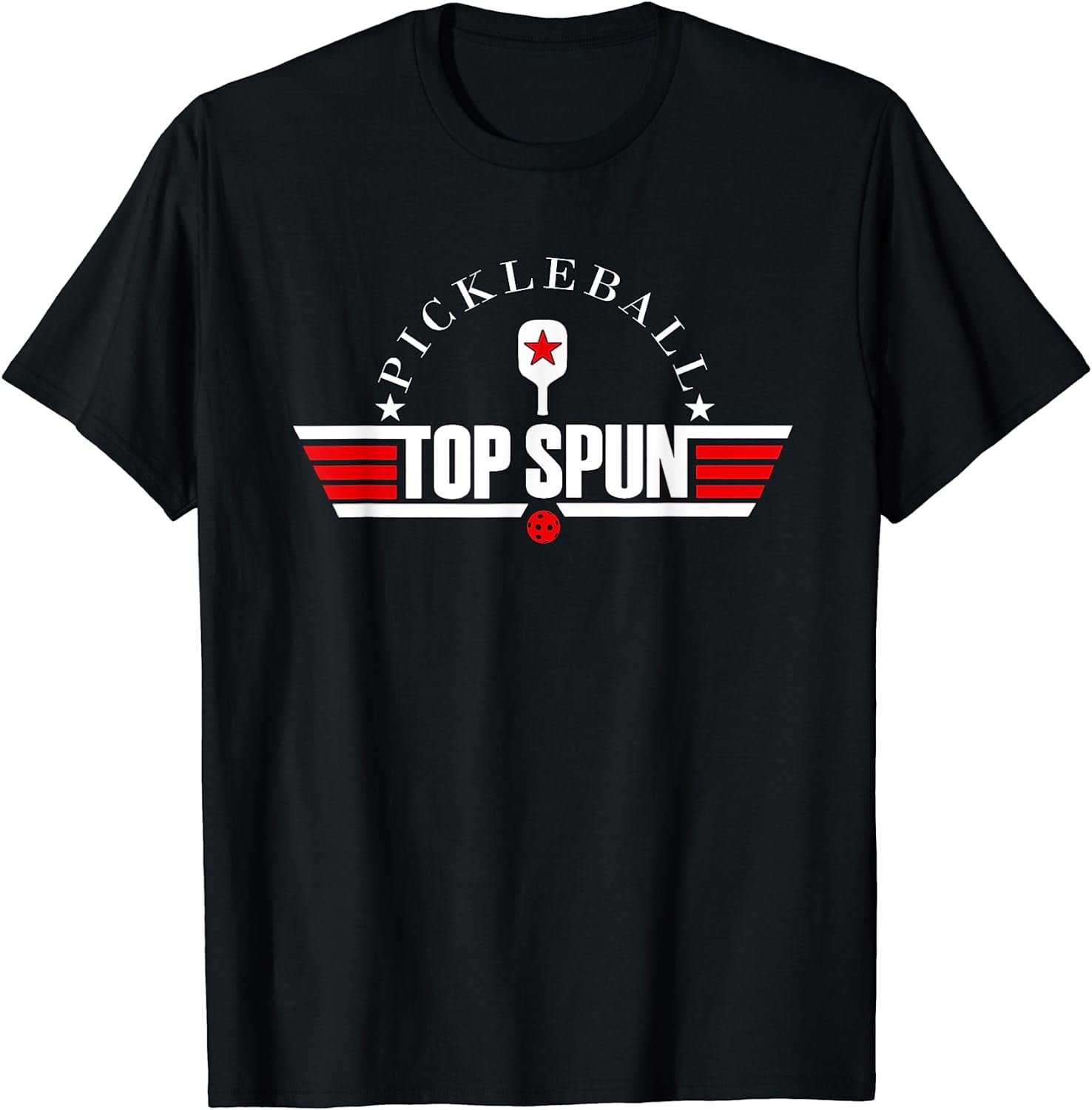 Pickleball for Men Top Spun Military Style T-Shirt - Walmart.com