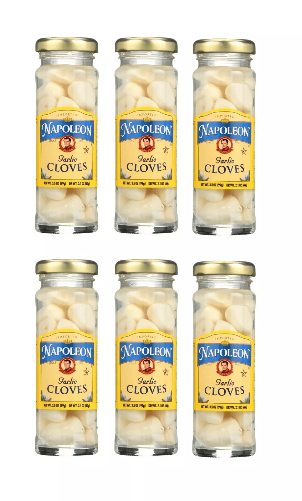 Pickled Garlic Cloves Six (6) Small Glass Jars NT. WT. 3.5oz. - Walmart.com