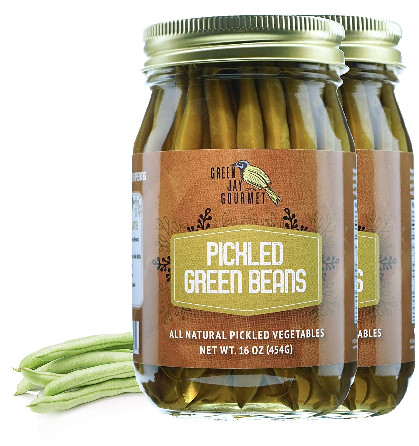 Pickled Green Beans in a Jar - Fresh Hand Jarred Vegetables for Cooking ...
