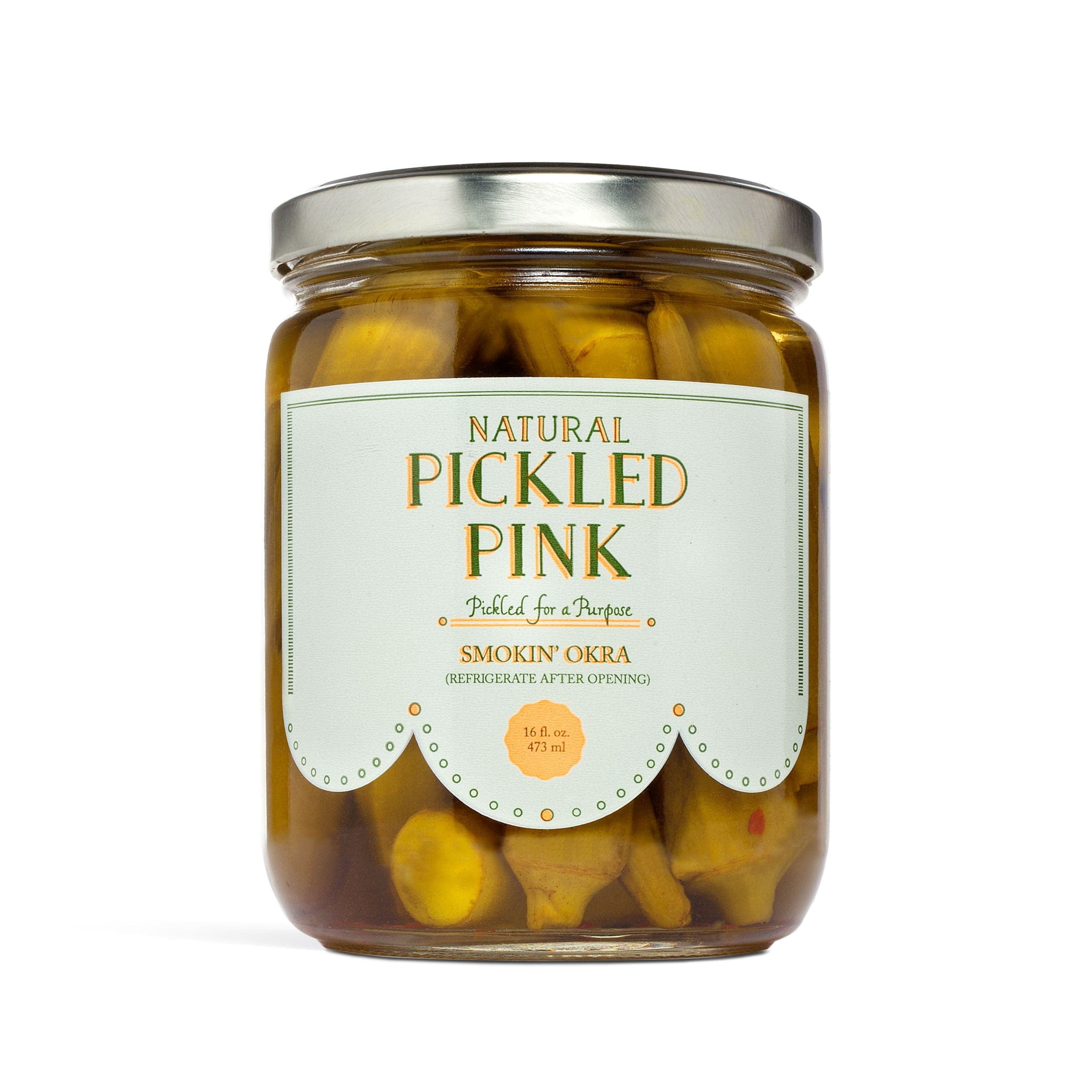 Pickled Pink Smokin Okra, 16 oz | Pack of 6 - Walmart.com