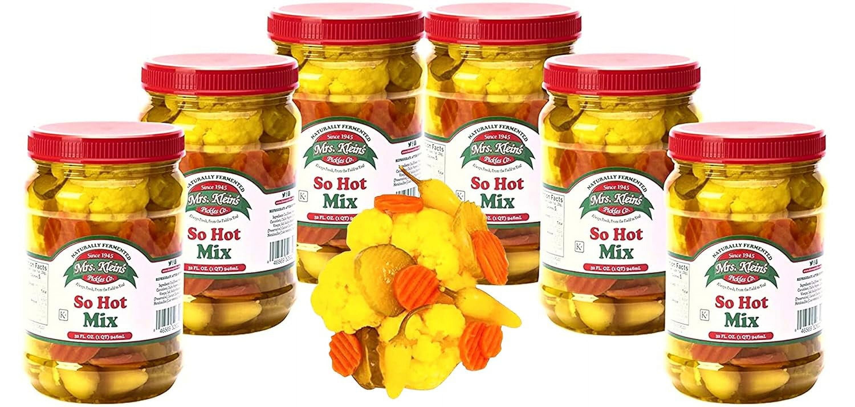 Pickled Vetables-So Hot Mix of Cauliflower Bites, Carrots, Hot Pickles ...