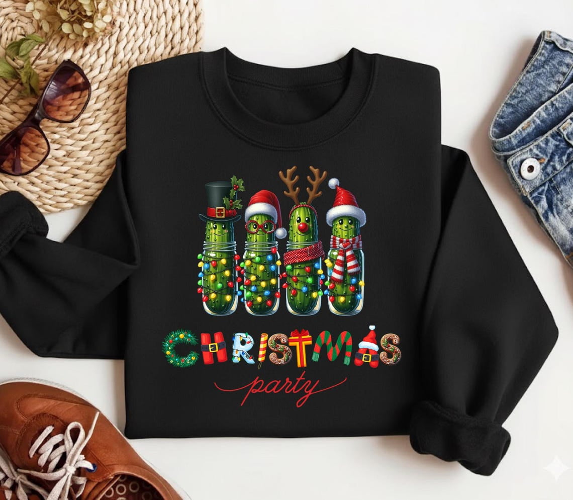 Pickled Winter Holiday Sweatshirt,Winter Holiday jumper shirt ...